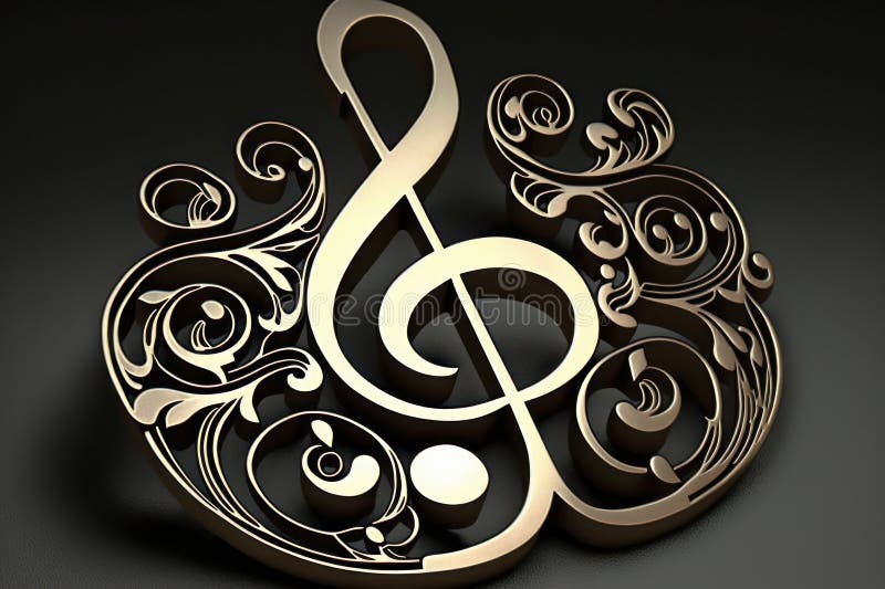 Musical notes. Musical art stock illustration. Illustration of gclef ...