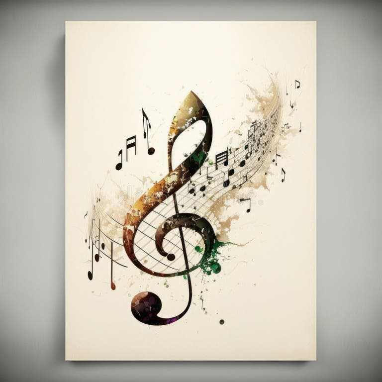 Musical notes. Musical art stock illustration. Illustration of event ...