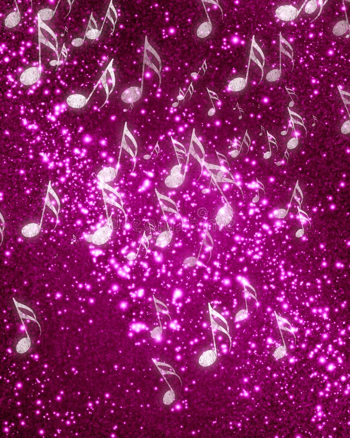 Twinkle Stars With Music Notes Stock Vector - Illustration of blue ...