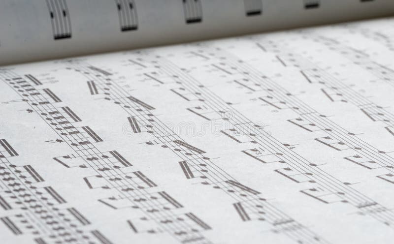 Musical notes book. stock photo. Image of book, light - 78389604