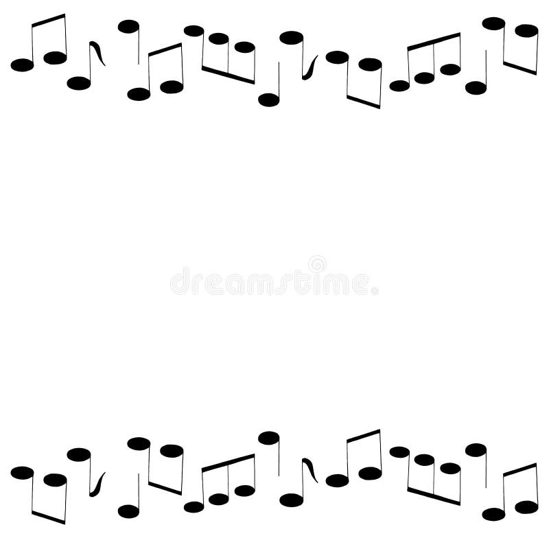 Music Notes Border Frame Stock Illustrations – 972 Music Notes Border ...