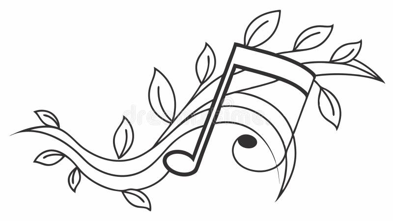 Musical Notes on Branch, Music, Nature, Melody, Vector Design ...