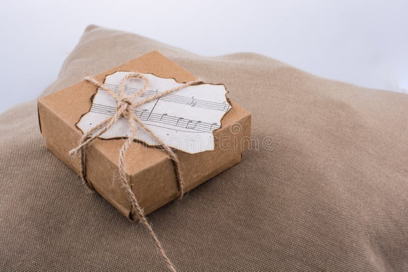 Musical Notes on a Burnt Paper on Brown Background Stock Image - Image ...