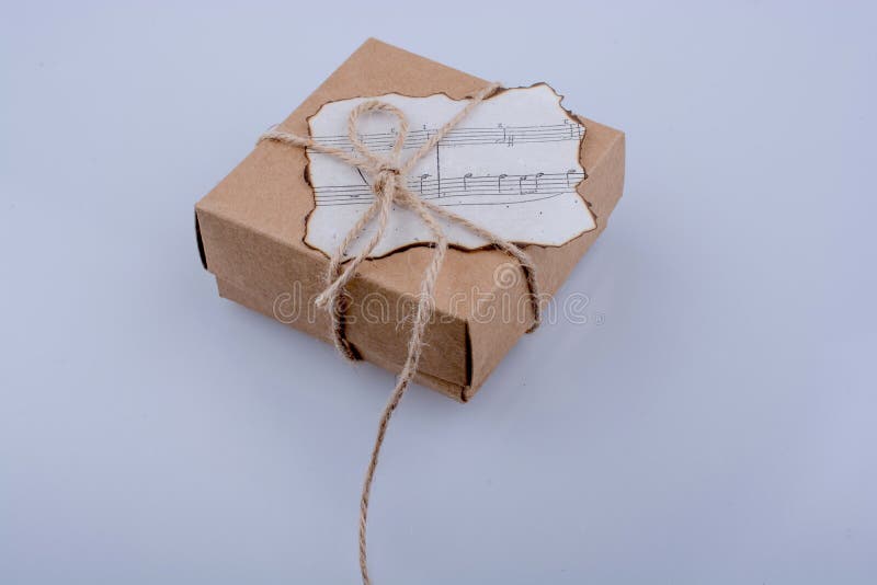 Musical Notes on a Burnt Paper on White Background Stock Image - Image ...