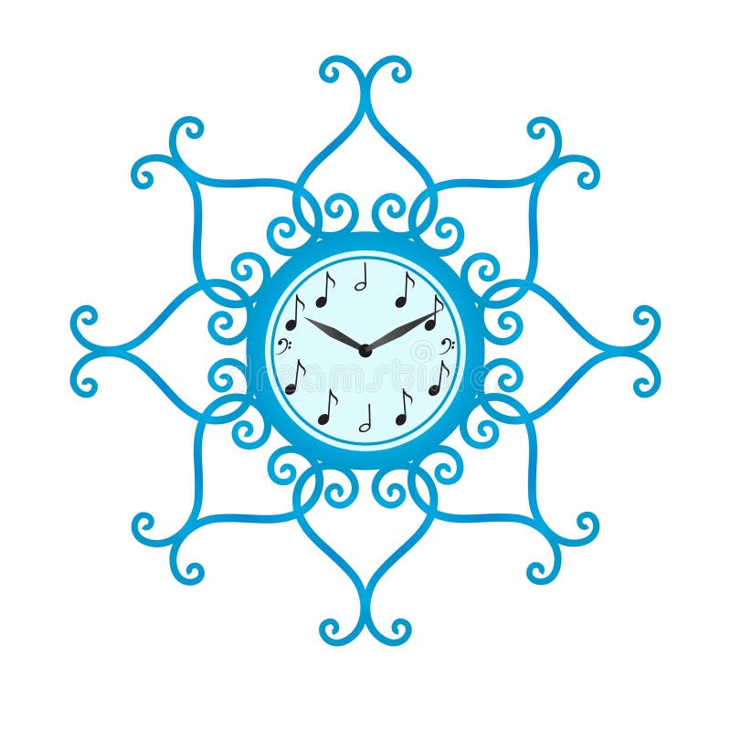 Music Notes Clock Vector Stock Illustrations – 291 Music Notes Clock ...