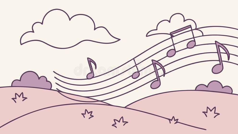 Musical Notes with Clouds, Melody, Dreams, and Creative Expression ...