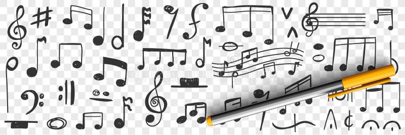 Sketch Pen Music Notes Stock Illustrations – 176 Sketch Pen Music Notes ...