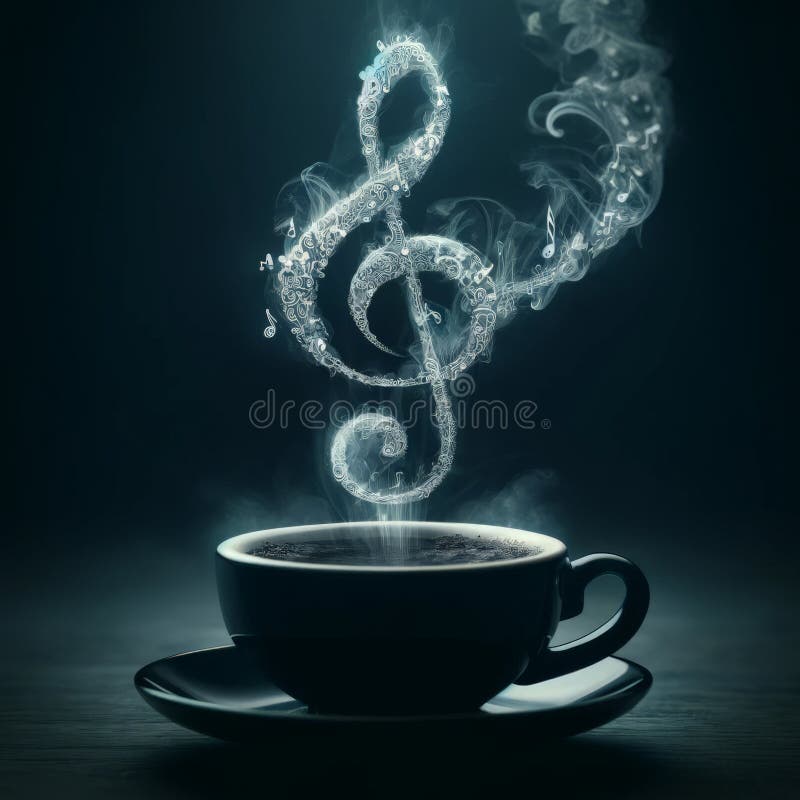 Musical Notes Coffee Cup Stock Illustrations – 71 Musical Notes Coffee ...