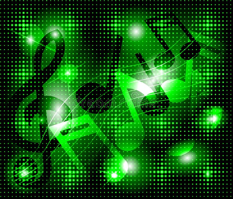 Background Green Musical Notes Stock Illustrations – 1,318 Background ...
