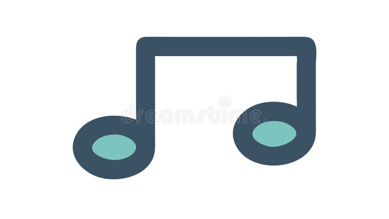 Musical Notes Icon, Music and Audio Symbol Vector Graphic, Vector ...