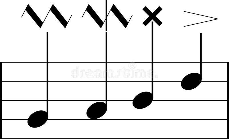 Musical Notes, Keys, Pauses and Other Symbols in the Vector. a Complete ...