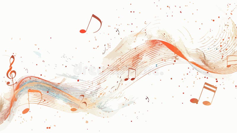 Musical Notes Line Art Vector Illustration for Creative Projects Stock ...