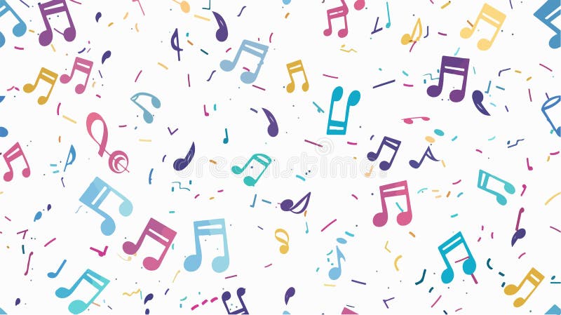 Musical Notes Outline Illustration Vector Stock Vector - Illustration ...