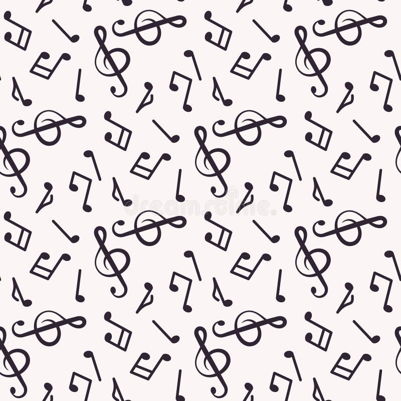 Musical notes pattern stock vector. Illustration of seamless - 280154221