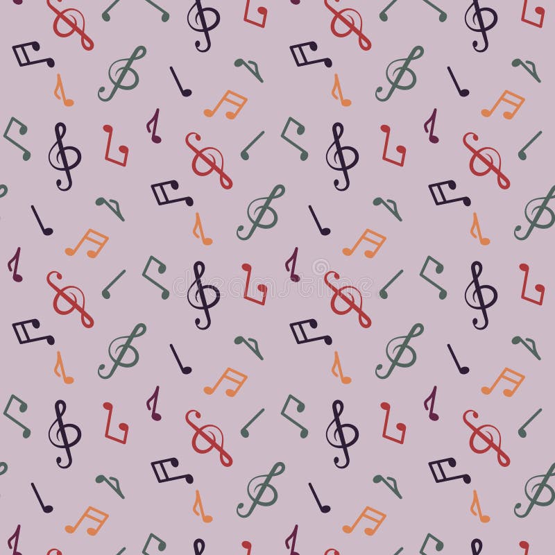 Musical notes pattern stock vector. Illustration of abstract - 275997189