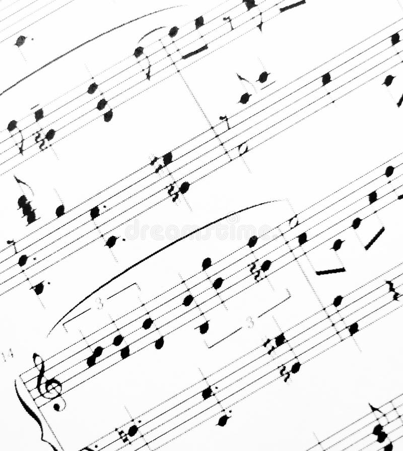 Musical Notes for Playing the Piano Classical Music Stock Image - Image ...