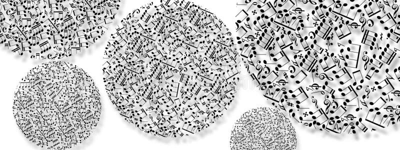 Musical Notes Seamless Pattern Stock Image - Image of design, note ...