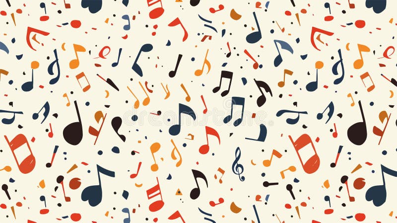 Musical Notes Seamless Pattern for Creative Designs with Music Theme ...