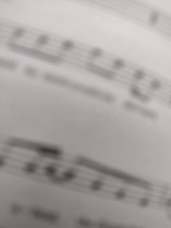 Musical Notes, Sheet Music Blurred Background Editorial Image - Image ...