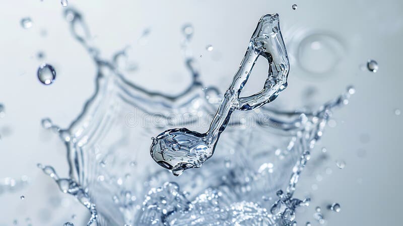 Musical Notes. Splashes and Drops of Water. Melody Concept. Generative ...