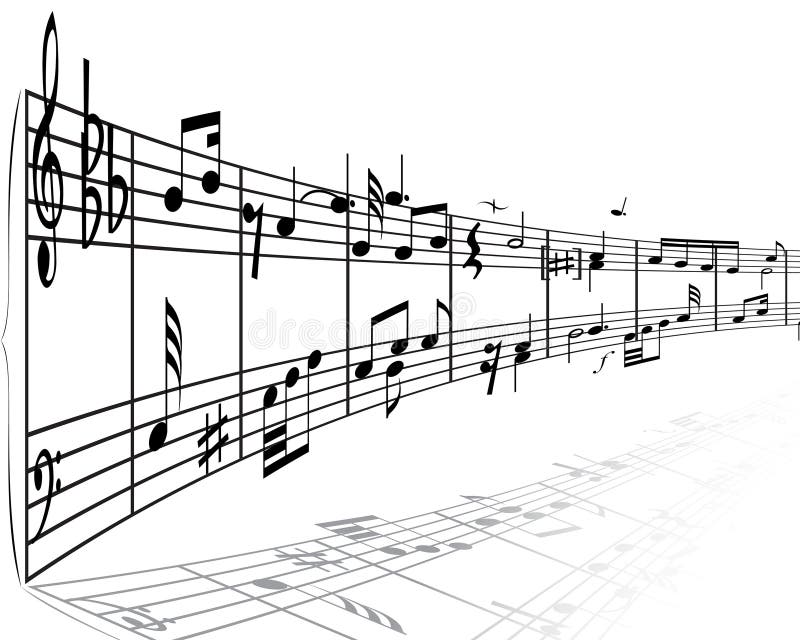 Music Notes Stripe Vector Stock Illustrations – 366 Music Notes Stripe ...