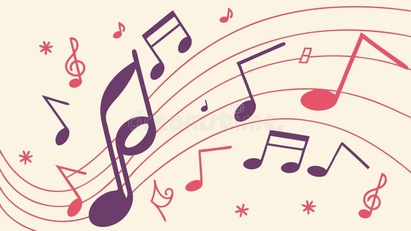 Musical Notes and Symbols Artistic Illustration, Vector Design ...