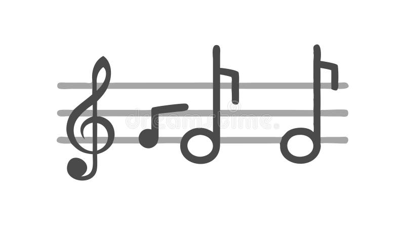 Musical Notes and Symbols, Music Score and Melody Elements, Vector ...