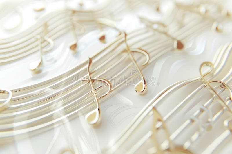 Musical Notes on a Table, Suitable for Music Themes Stock Image - Image ...