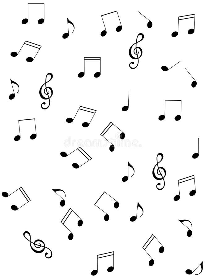 Scattered Music Notes Stock Illustrations – 89 Scattered Music Notes ...