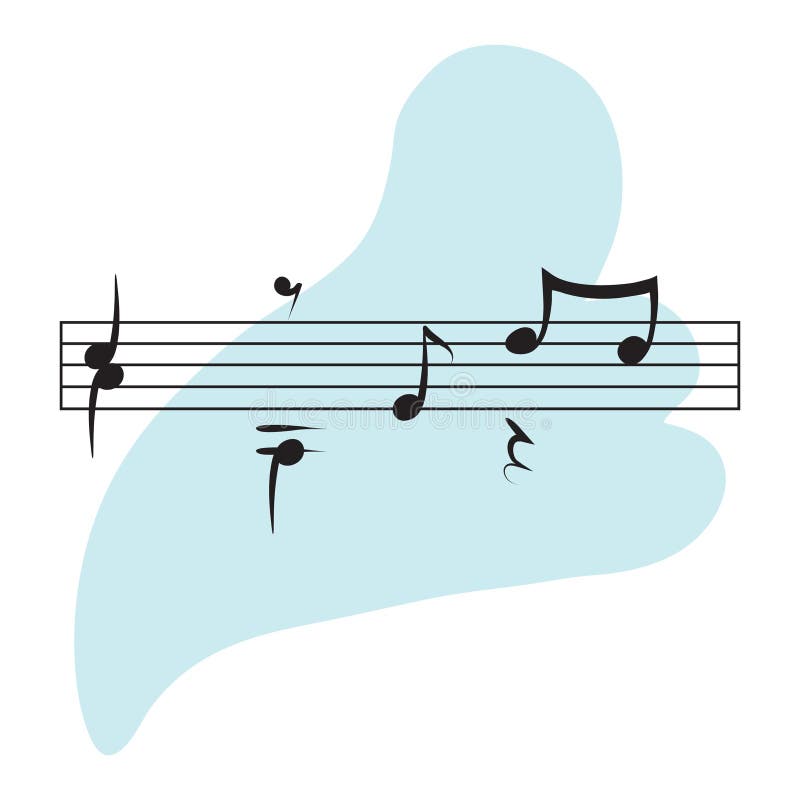 Musical Notes. Vector Illustration Decorative Background Design Stock ...