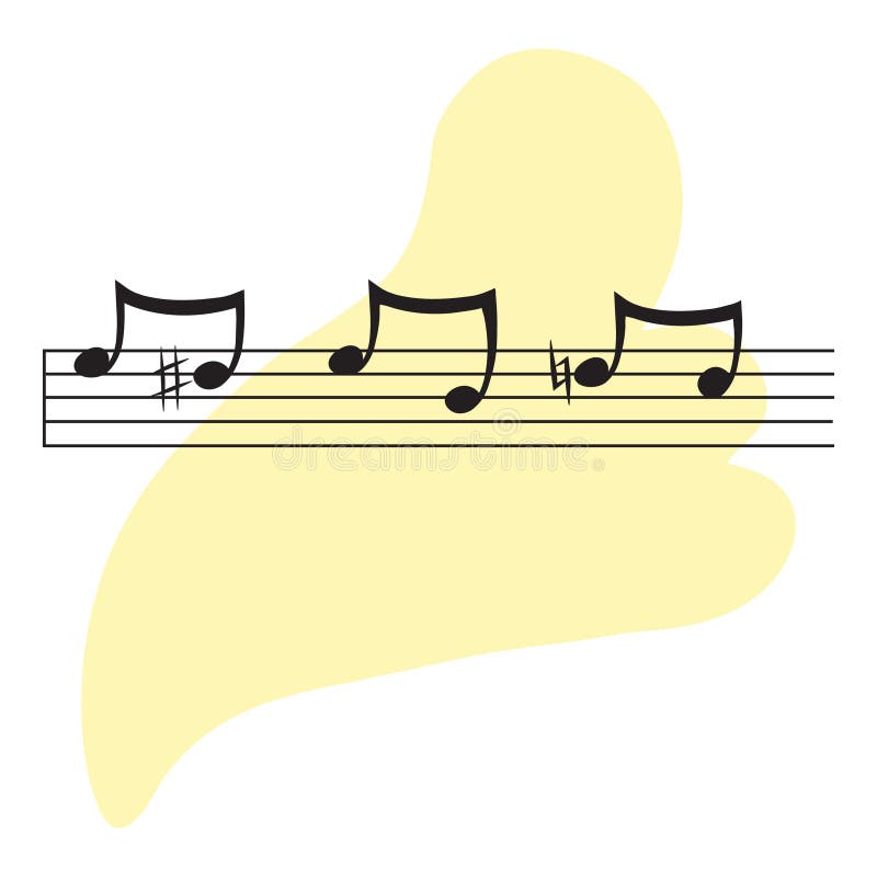 Musical Notes. Vector Illustration Decorative Design Stock Vector ...