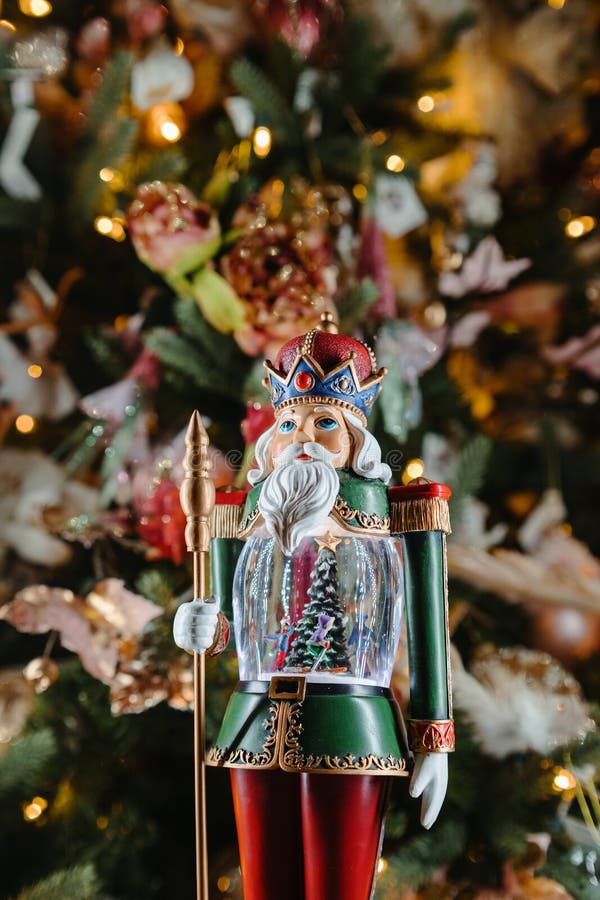 Musical Nutcracker, Christmas Tree Toys. New Year`s Toys Stock Image ...
