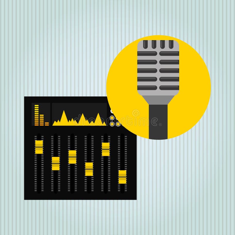 Musical production design stock illustration. Illustration of music ...