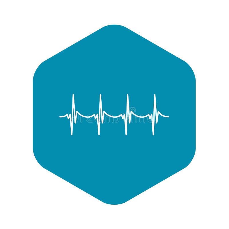 Musical Pulse Icon Digital Blue Stock Vector - Illustration of music ...