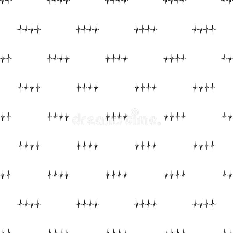 Musical Pulse Pattern, Simple Style Stock Vector - Illustration of ...