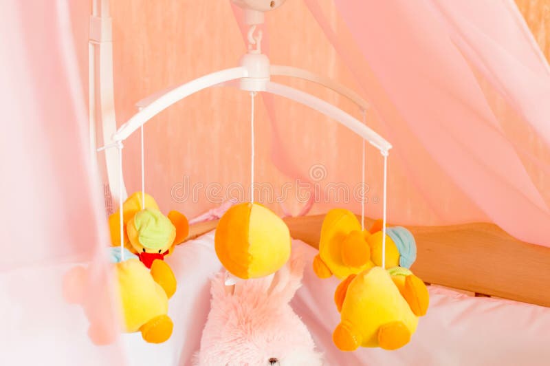 Musical Roundabout with Soft Toys, Mobile Stock Photo - Image of ...