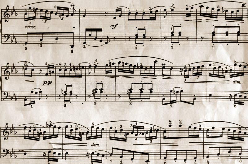 Musical score stock photo. Image of angle, multi, material - 34022846