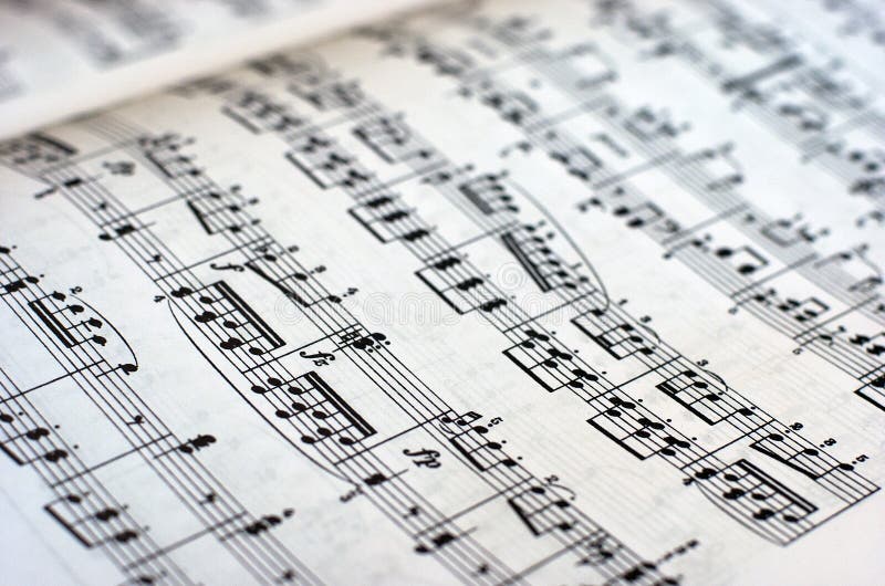 Musical score stock photo. Image of angle, multi, material - 34022846