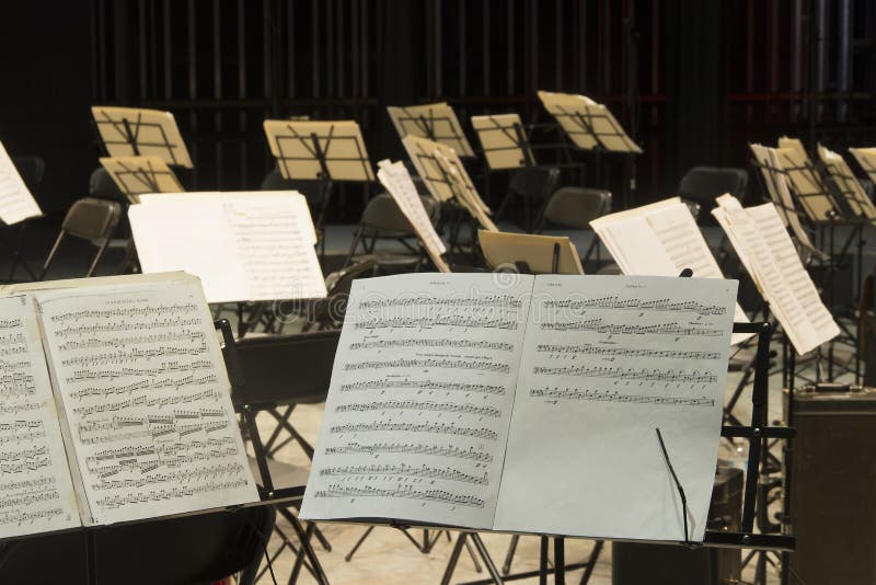 Musical score stock photo. Image of lectern, musician - 44340660