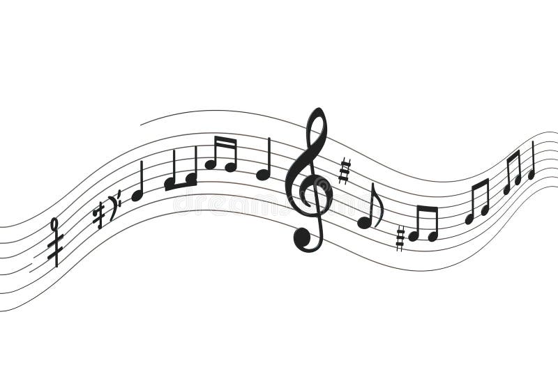 A Musical Score with a Crescendo of Notes AI Generated Stock ...