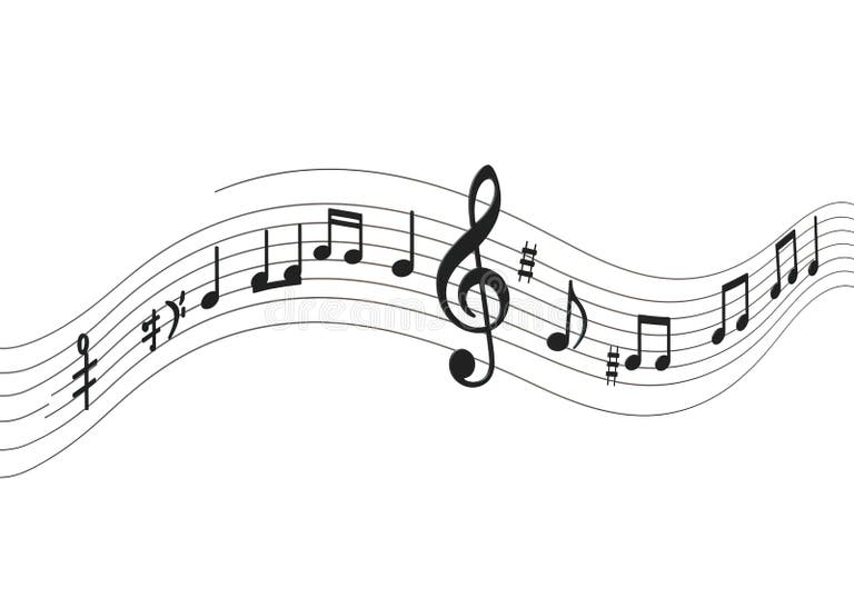 A Musical Score with a Crescendo of Notes AI Generated Stock ...