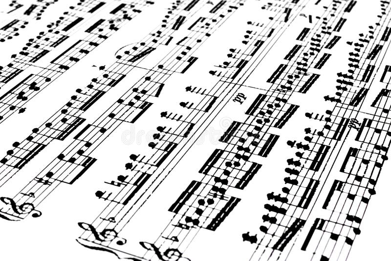 Musical Score stock photo. Image of music, treble, black - 32547988