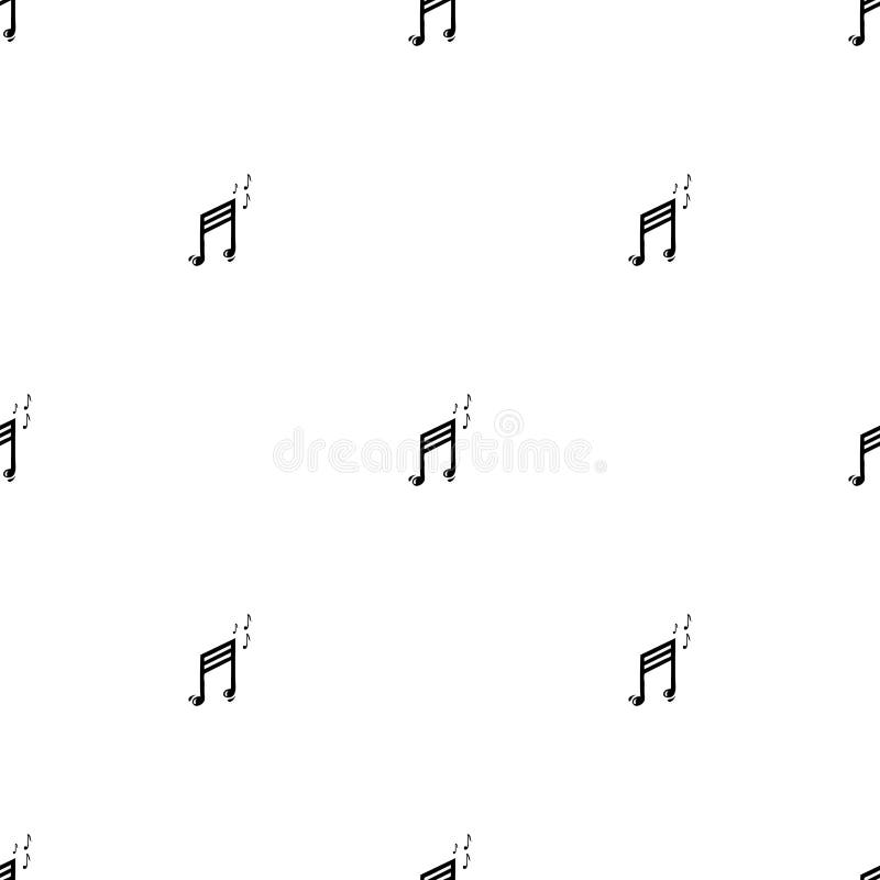 Musical Seamless Pattern with Musical Notes. Stock Illustration ...