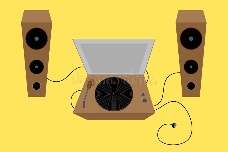 Musical Setup. Vinyl Scratch. DJ . Vector . Audio Stock Illustration ...