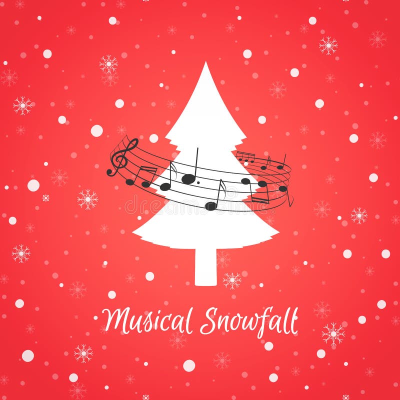Musical Snowfall Background Stock Illustrations – 95 Musical Snowfall ...