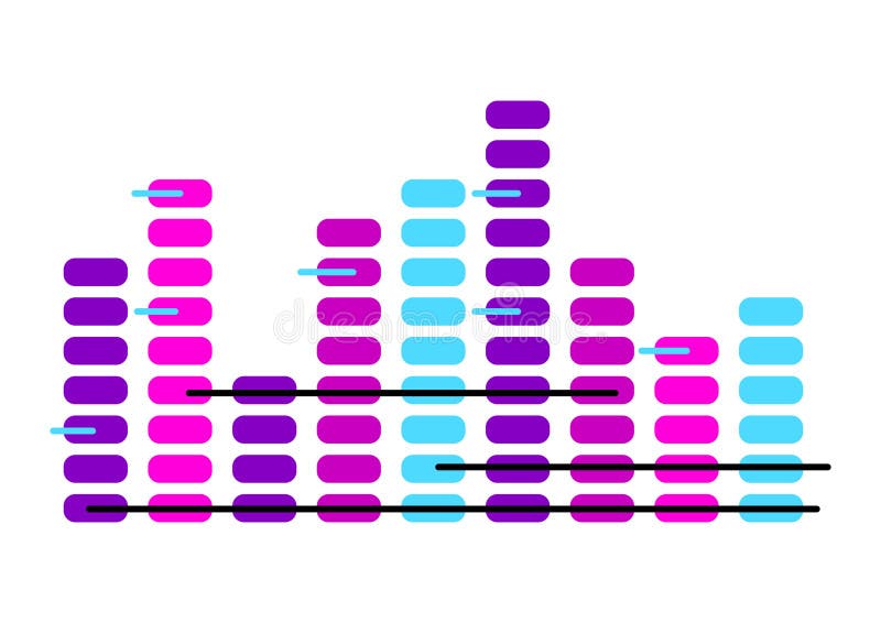 Musical Sound Equalizer. Music Pulse Audio Element Creative Image Stock ...