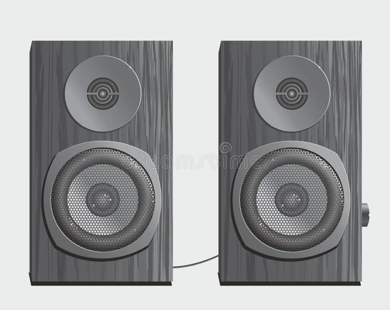 Speakers Vector Monochrome Stock Illustrations 163 Speakers Vector