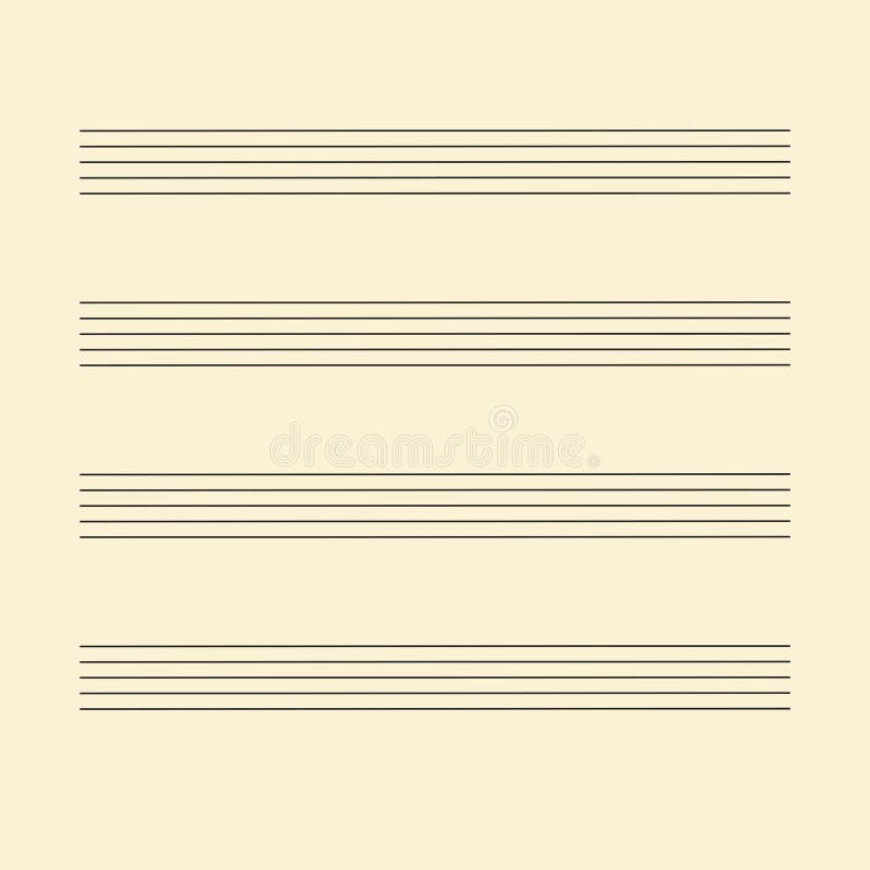 Musical staff and notes stock vector. Illustration of graphic - 93400299