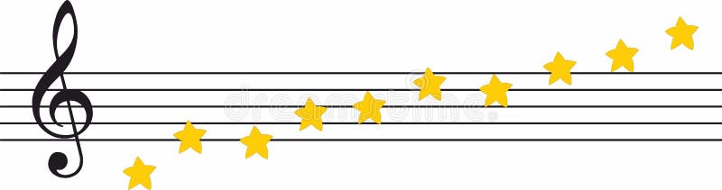 Music Notes Hearts Stars Stock Illustrations – 125 Music Notes Hearts ...