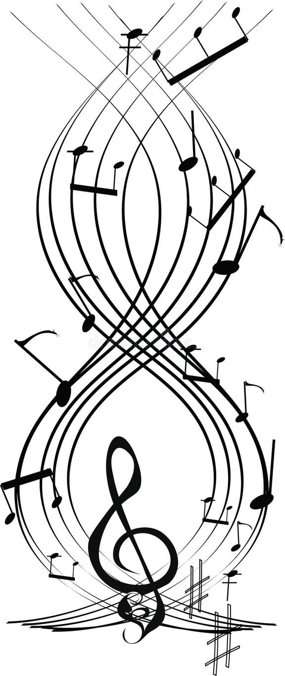 Musical stave stock illustration. Illustration of note - 12652096